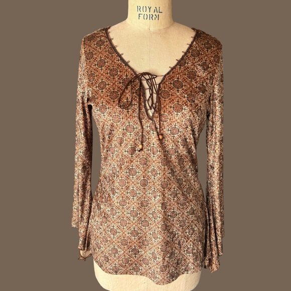 Betsey Johnson | Tops | Vintage 9s Boho Velvet Whimsygoth Bell Sleeve ...